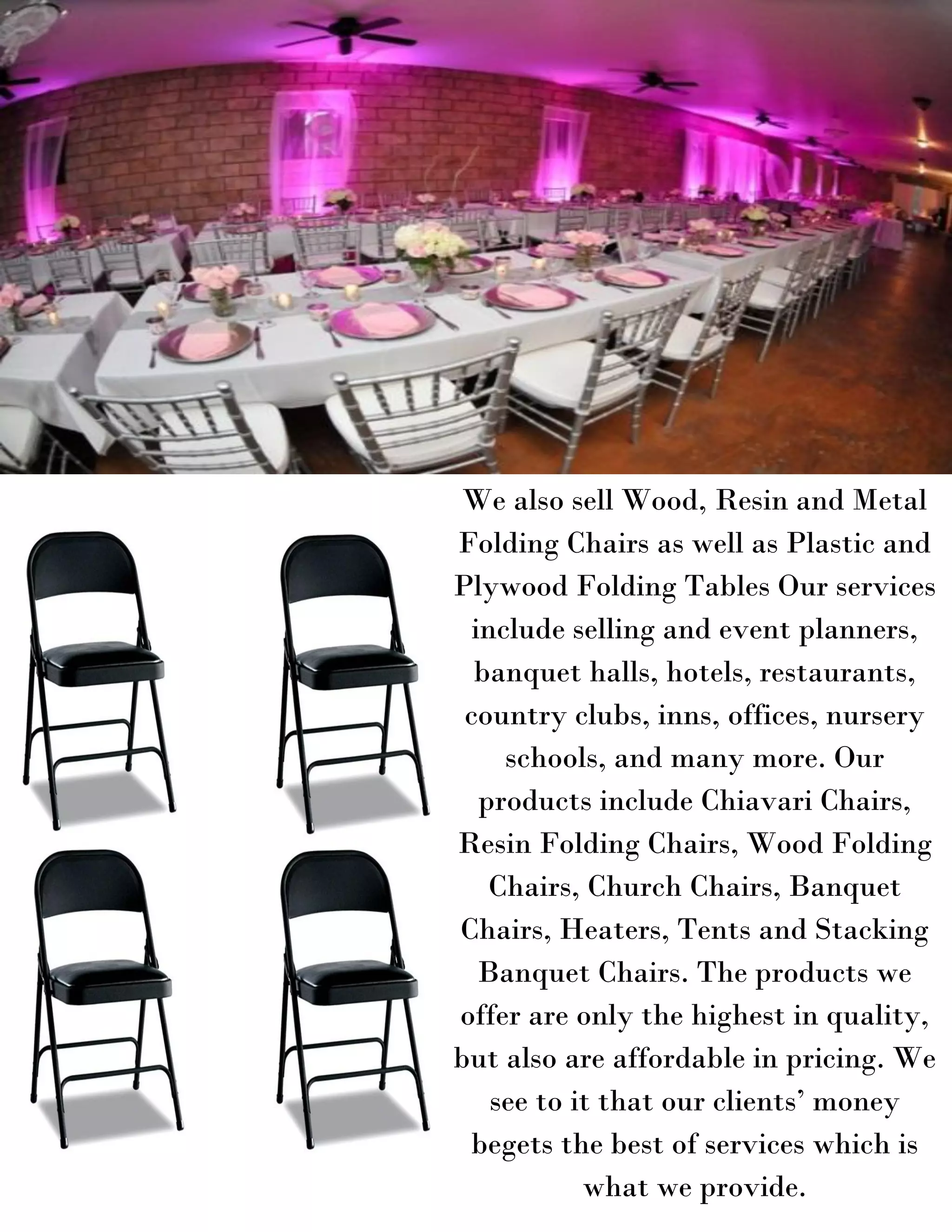 Chiavari Chairs Direct Celebrating 14 Years in Business! | PDF ...