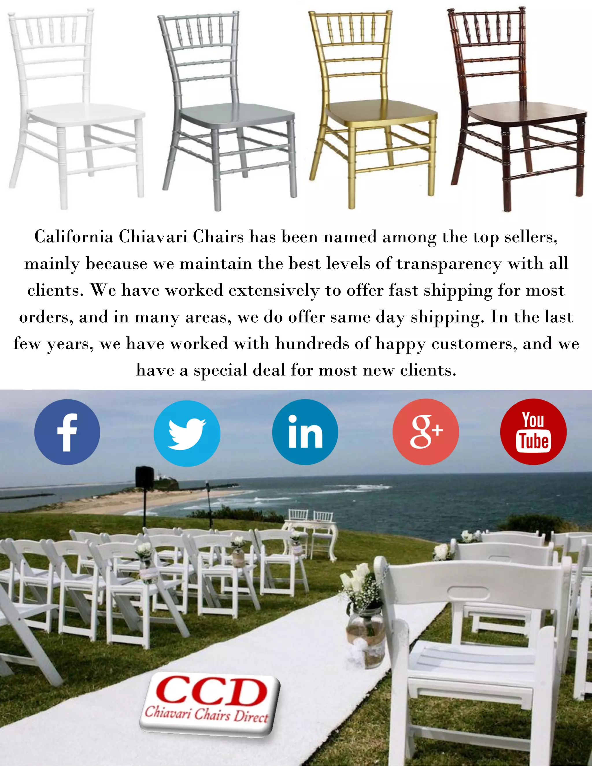 Chiavari Chairs Direct Celebrating 14 Years in Business! | PDF ...