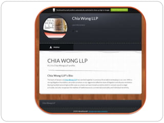Chia Wong LLP | PPTX