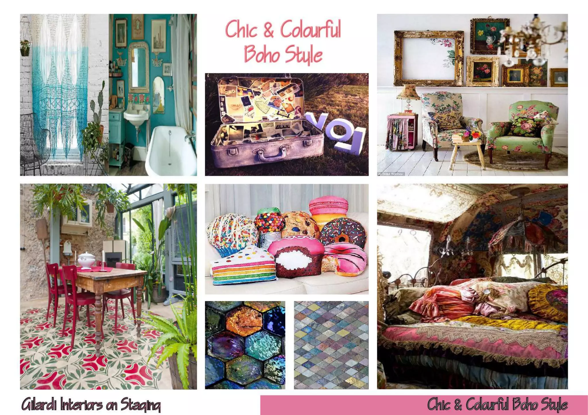 Chic & Colourful Boho Style Moodboard_Inspiration | PPT