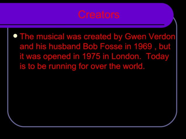 Chicago (MUSICAL) | PPT