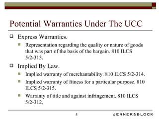 UCC Breach of Warranty | PPT