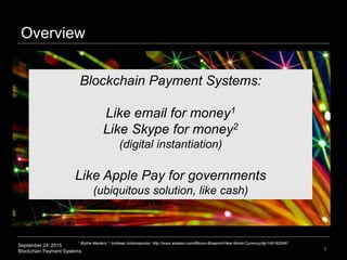 Blockchain Payment Systems | PPTX