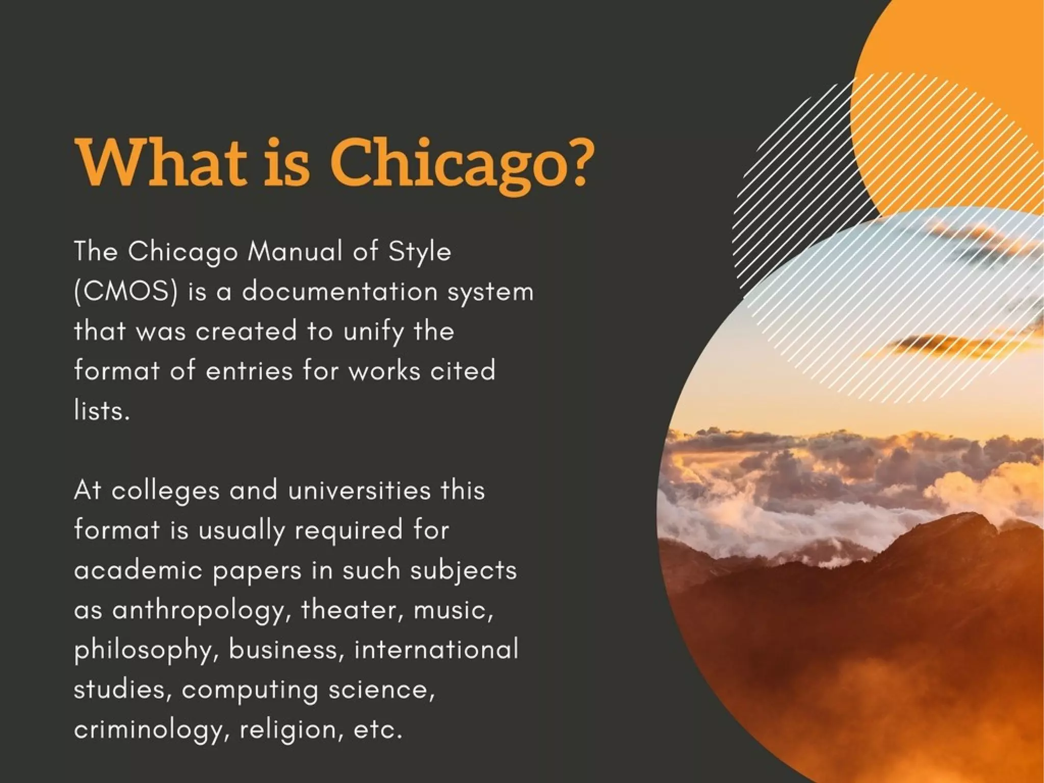 Chicago Formatting Style | PPT