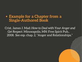 Chicago Formatting Style | PPT