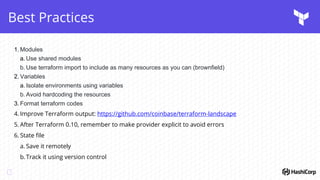 Chicago Hashicorp User Group - Terraform Public Module Registry | PPT