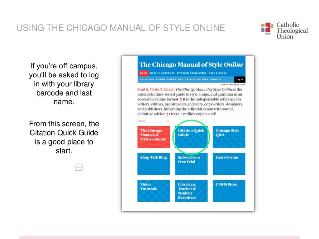 Chicago Manual of Style Introduction