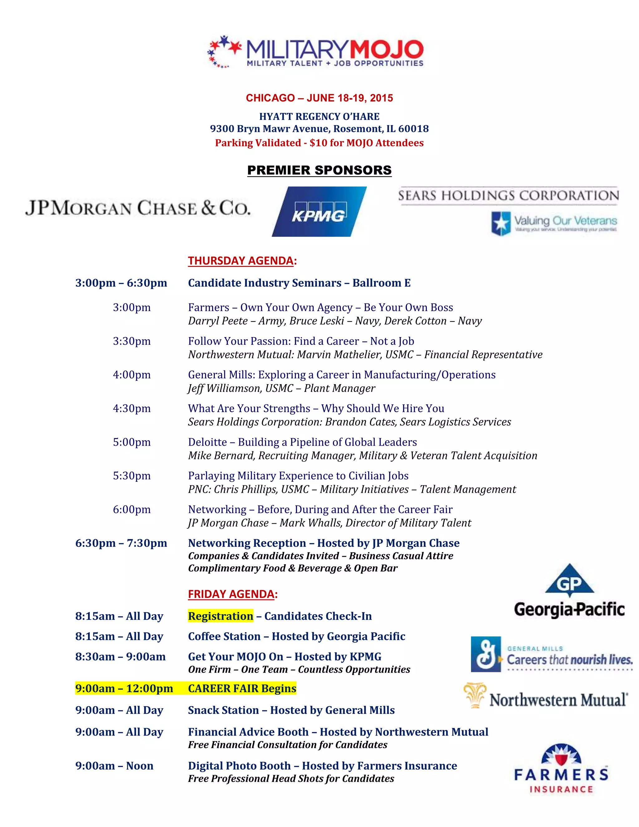 Chicago mojo program of events | PDF