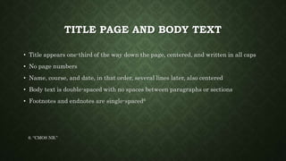 Chicago nb citations | PPTX