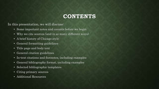 Chicago nb citations | PPTX