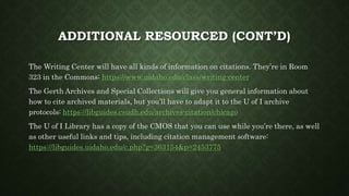 Chicago nb citations | PPTX