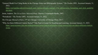 Chicago nb citations | PPTX