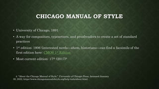 Chicago nb citations | PPTX