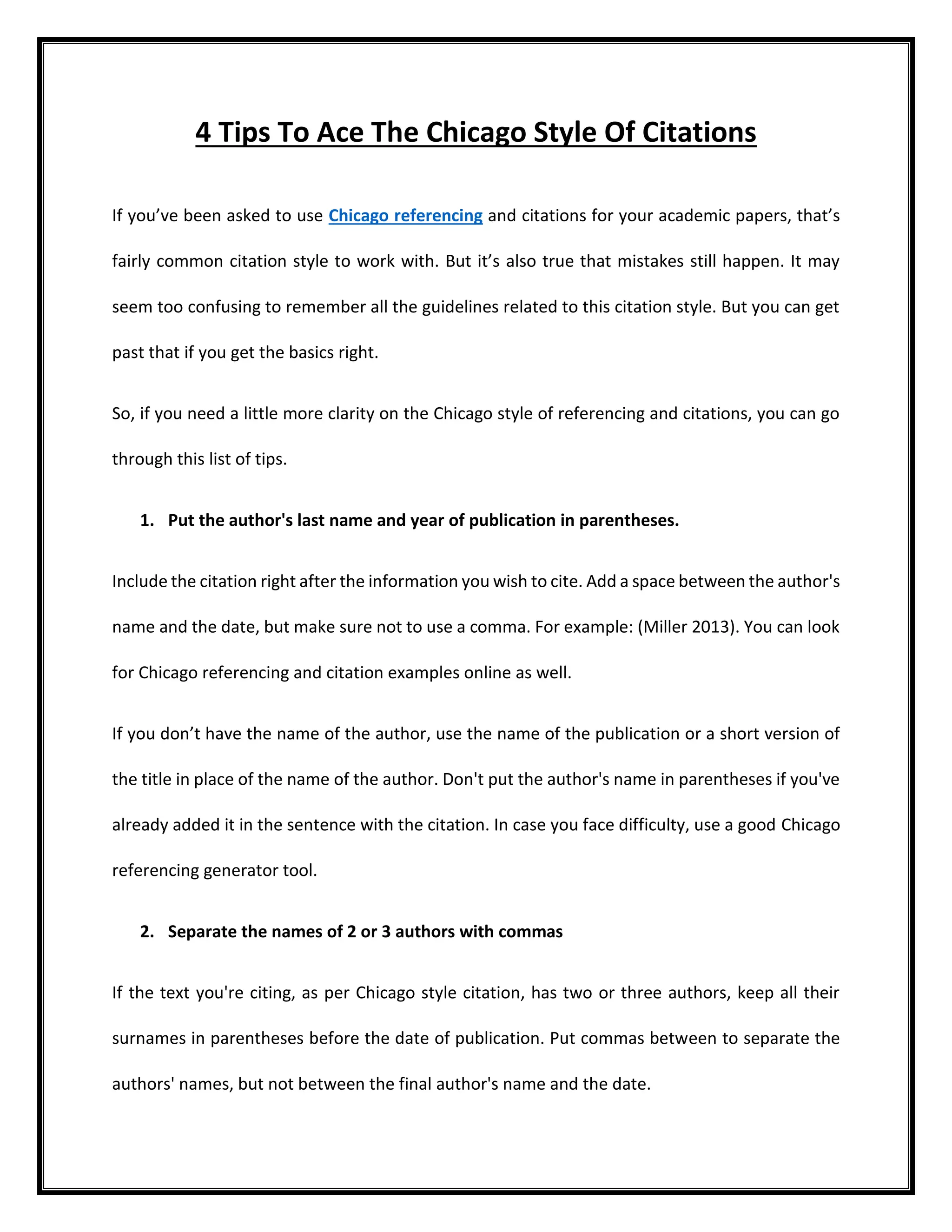 Chicago referencing | PDF