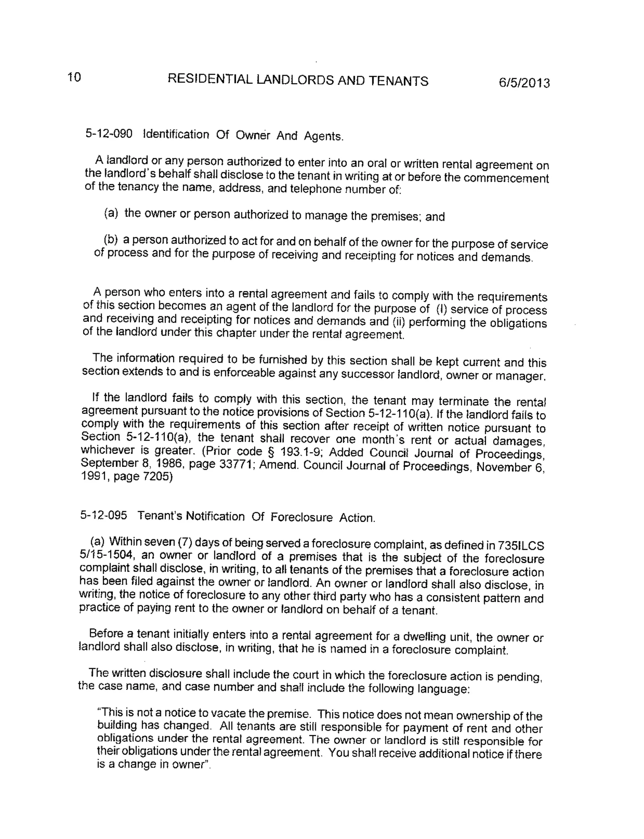 Chicago RLTO Page 10 | PDF