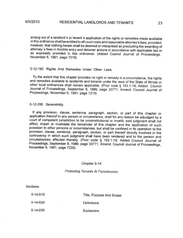 Chicago RLTO Page 23 | PDF