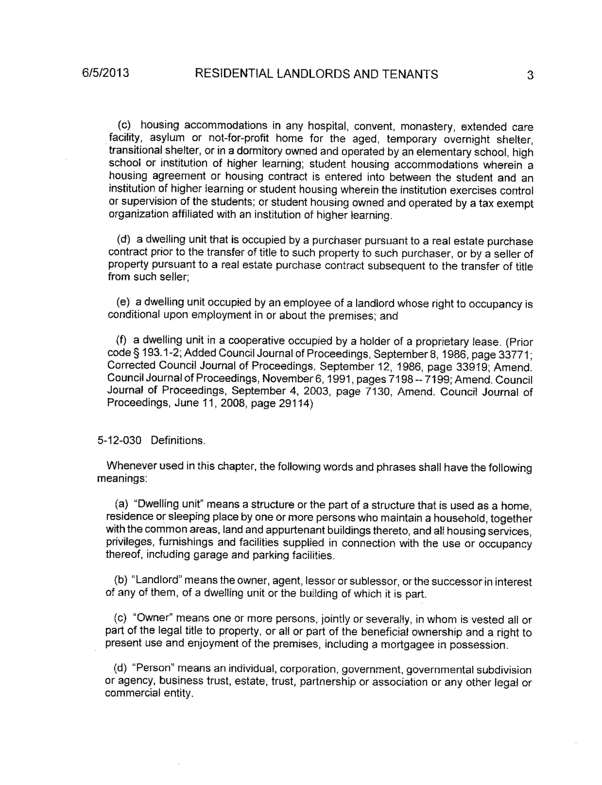 Chicago RLTO Page 3 | PDF