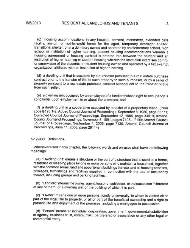 Chicago RLTO Page 3 | PDF