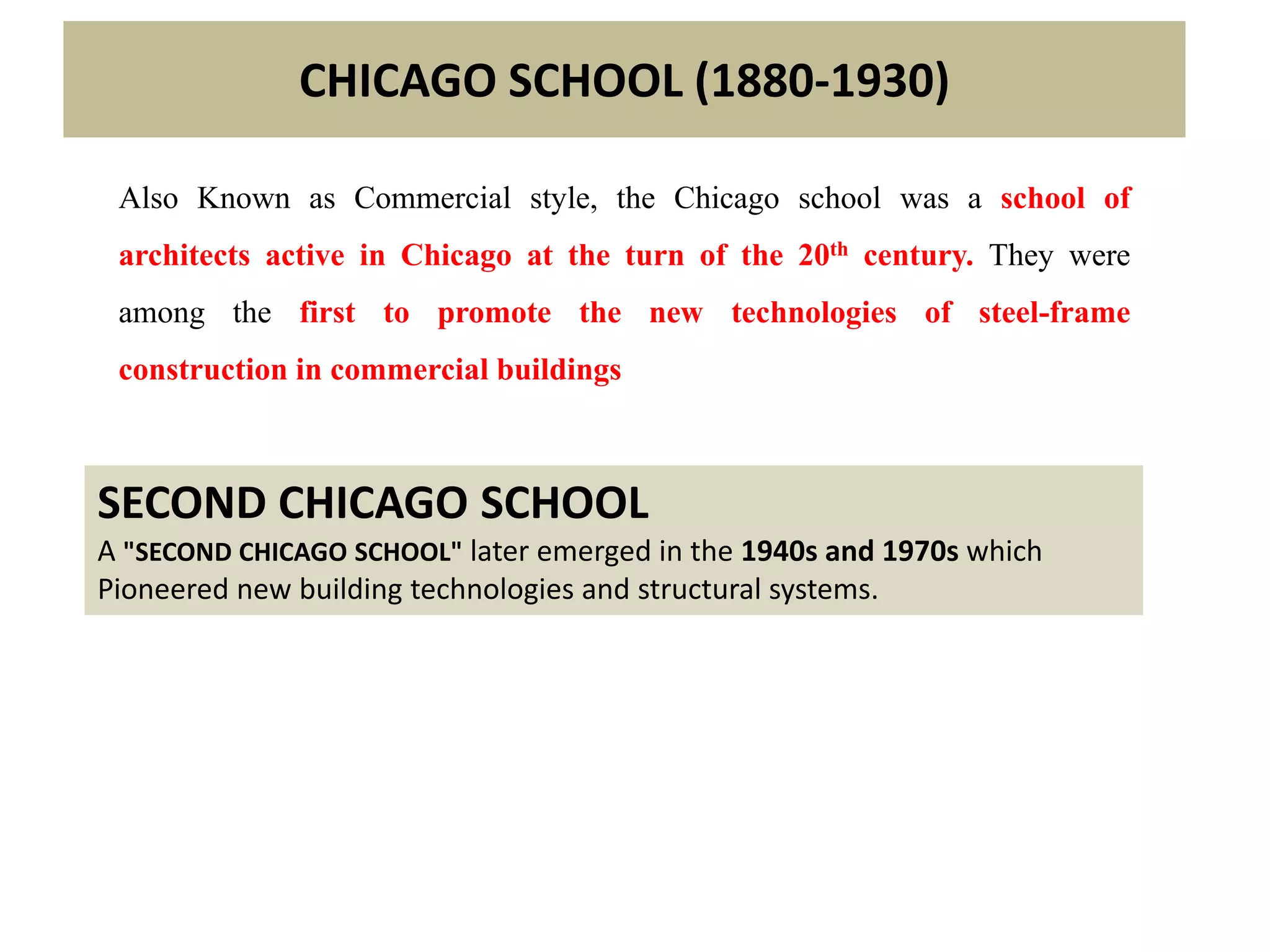 Chicago school | PPTX