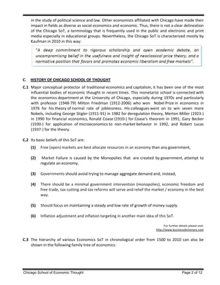 Chicago school of economic thought, Key Econimist of chicago School of ...