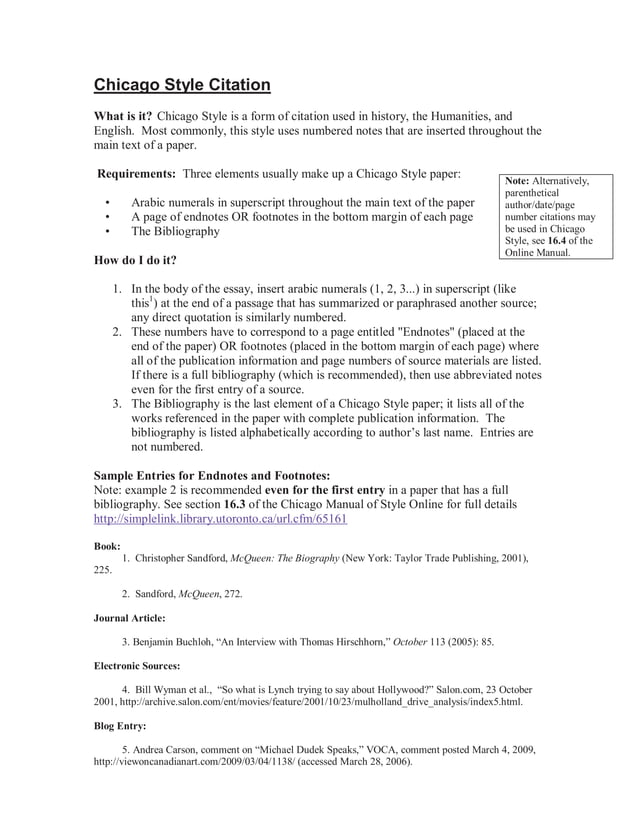 Chicago style | PDF