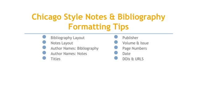 Chicago Citation Formatting | PPT