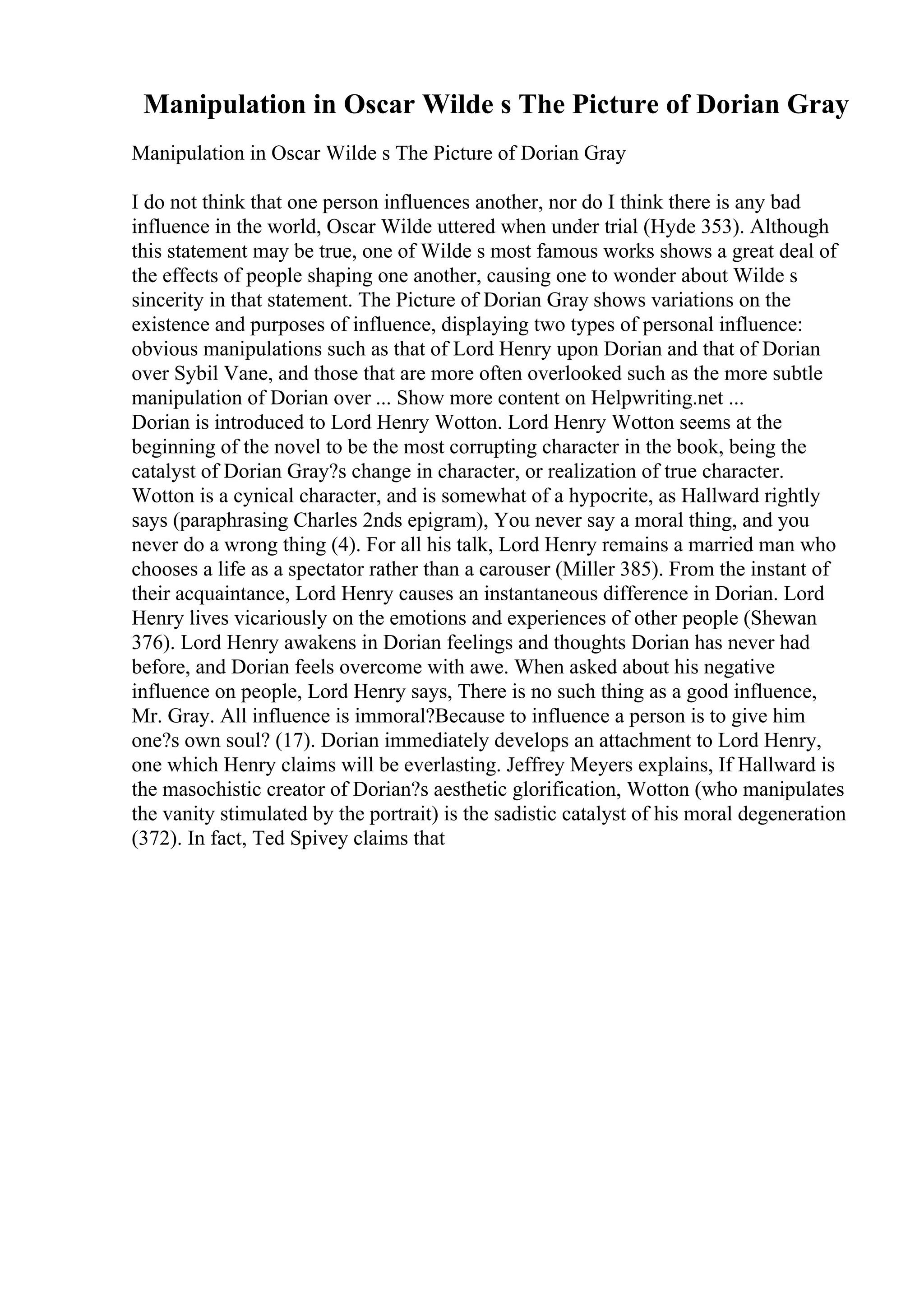 Chicago Style Essay Sample. Example Of A Chicago Style Research Paper ...