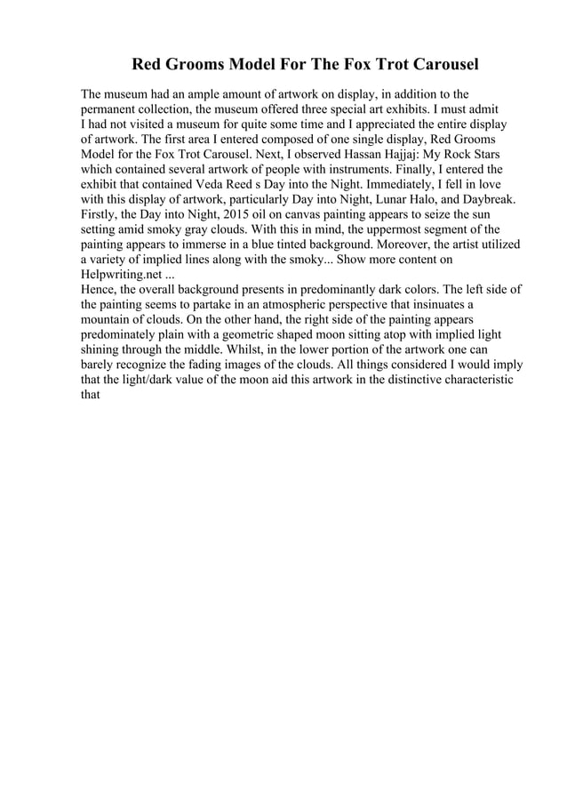 Chicago Style Essay Sample. Example Of A Chicago Style Research Paper ...