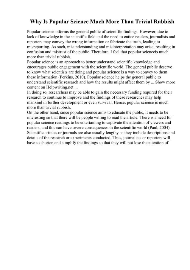 Chicago Style Essay Sample. Example Of A Chicago Style Research Paper ...