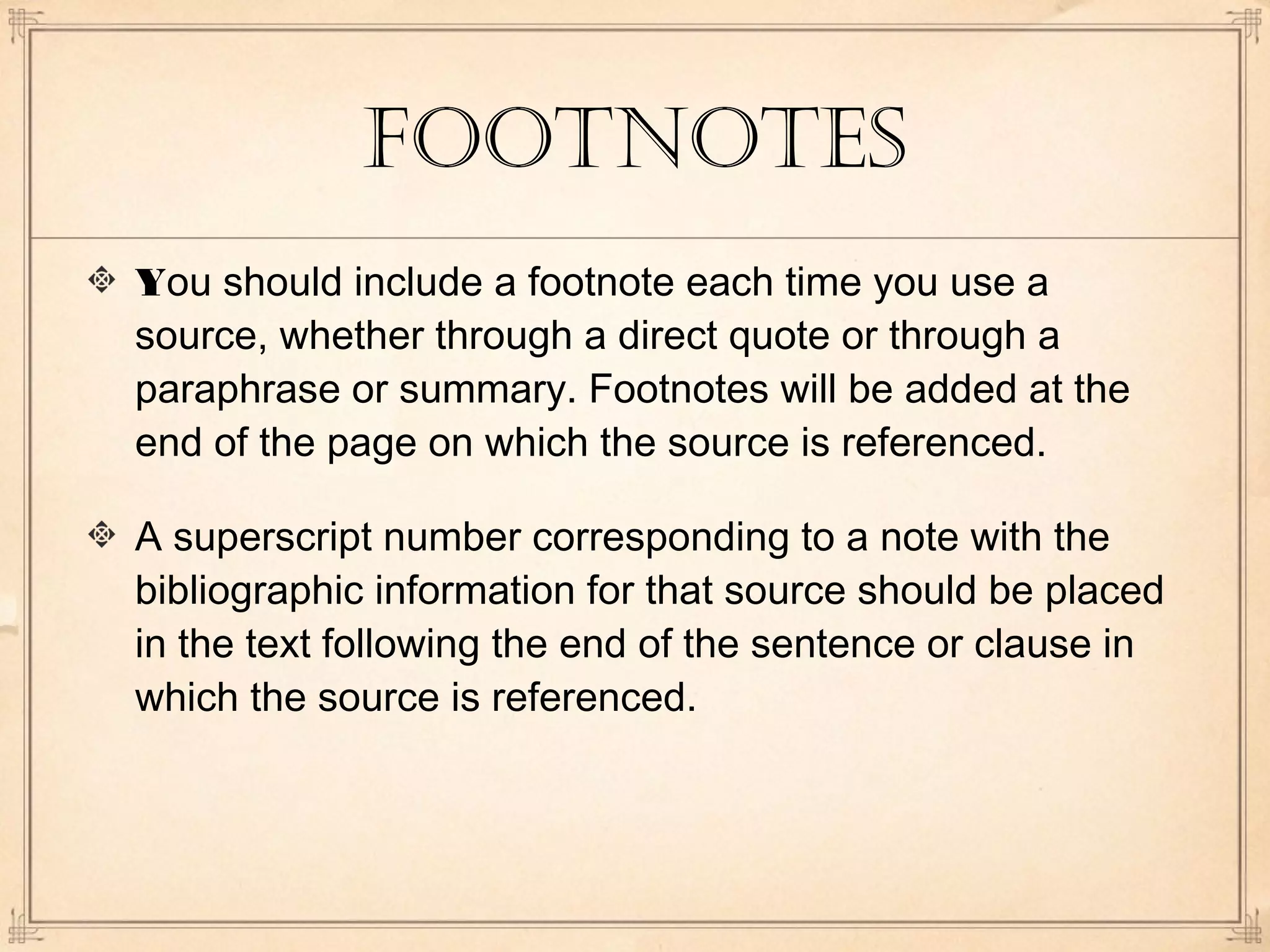 Chicago style overview | PPT