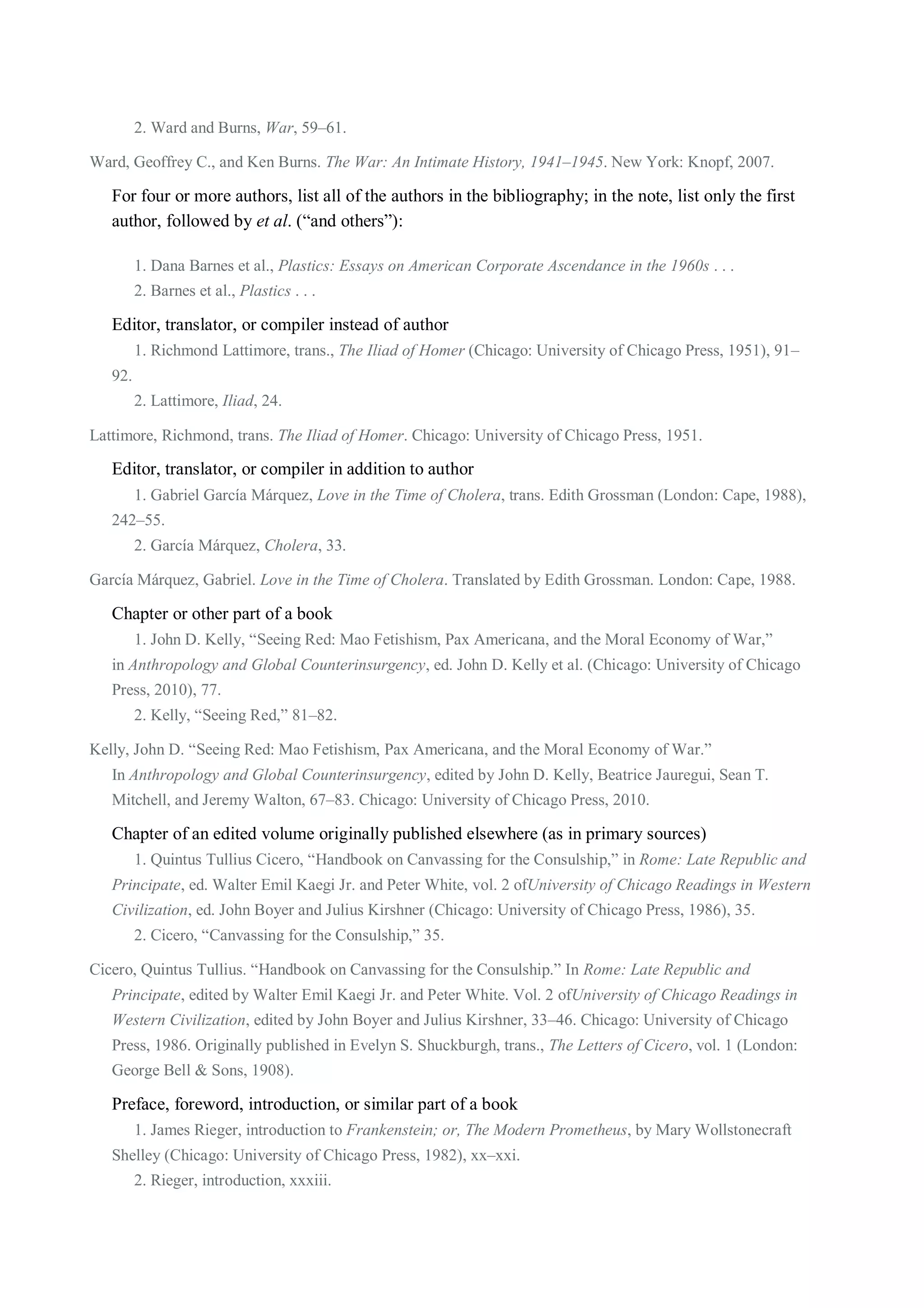 Chicago style referencing | PDF