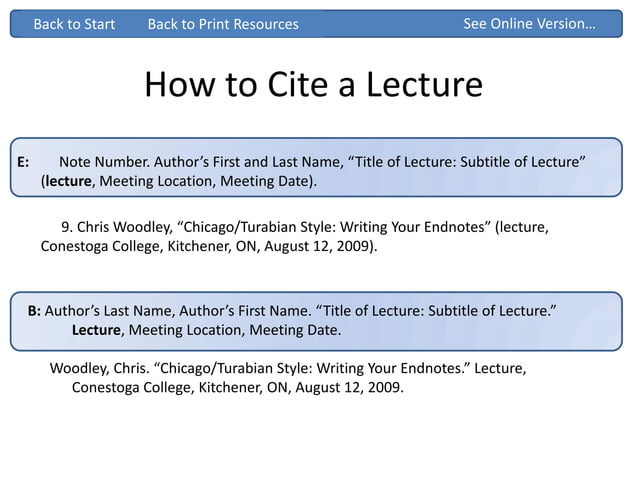 Chicago turabian ppt | PDF