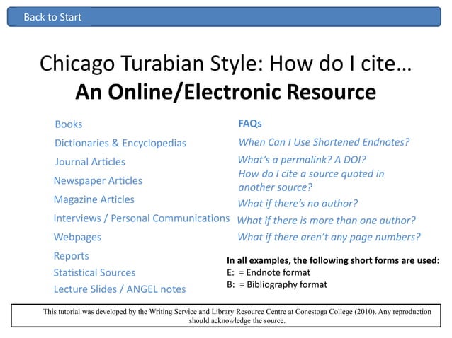 Chicago turabian ppt | PDF