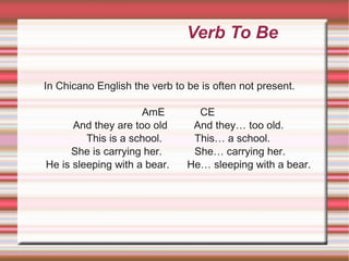 Chicano english | PPT