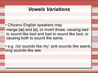 Chicano english | PPT