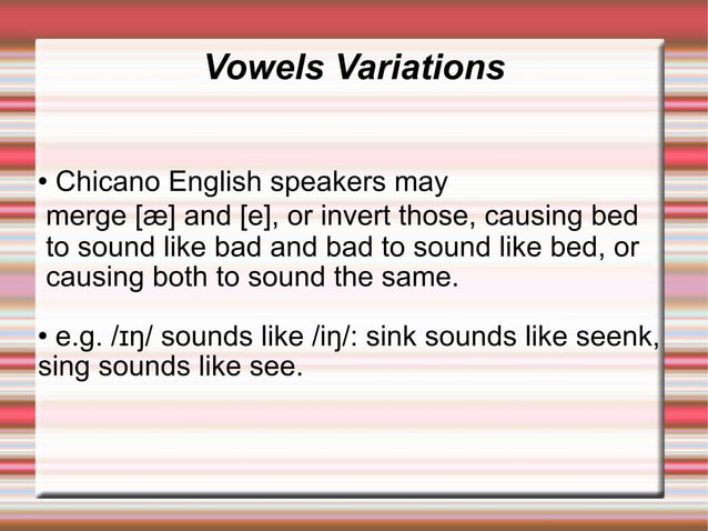 Chicano english | PPT