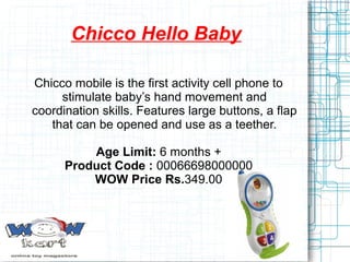 Chicco baby toys - wowkart | PPT