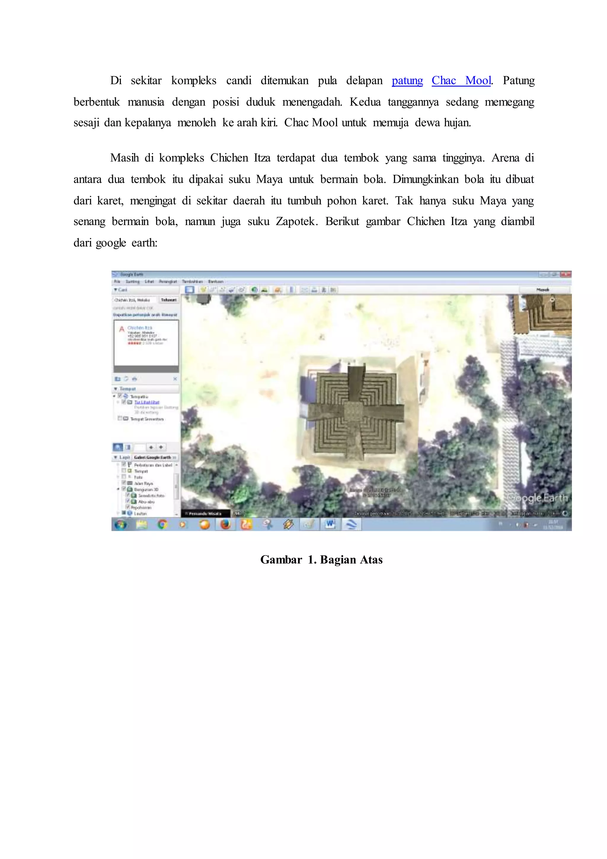 CHICHEN ITZA USING GOOGLE EARTH | PDF