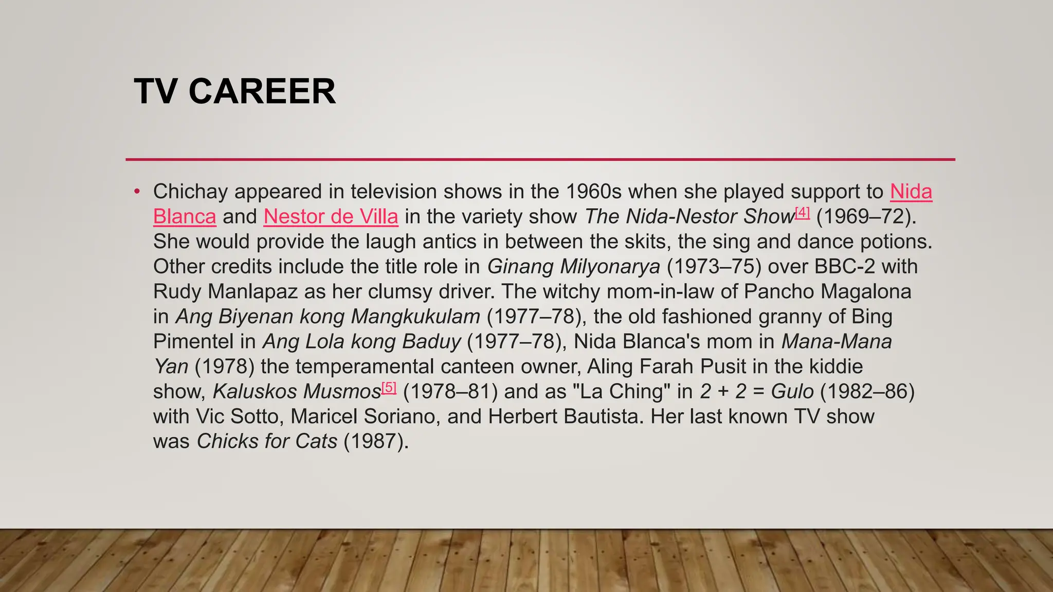 Chicháy Biography, Early life, Career, Filmography .pptx