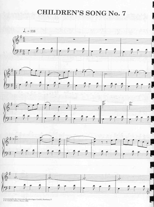 Chick corea 20 children's songs for piano | PDF