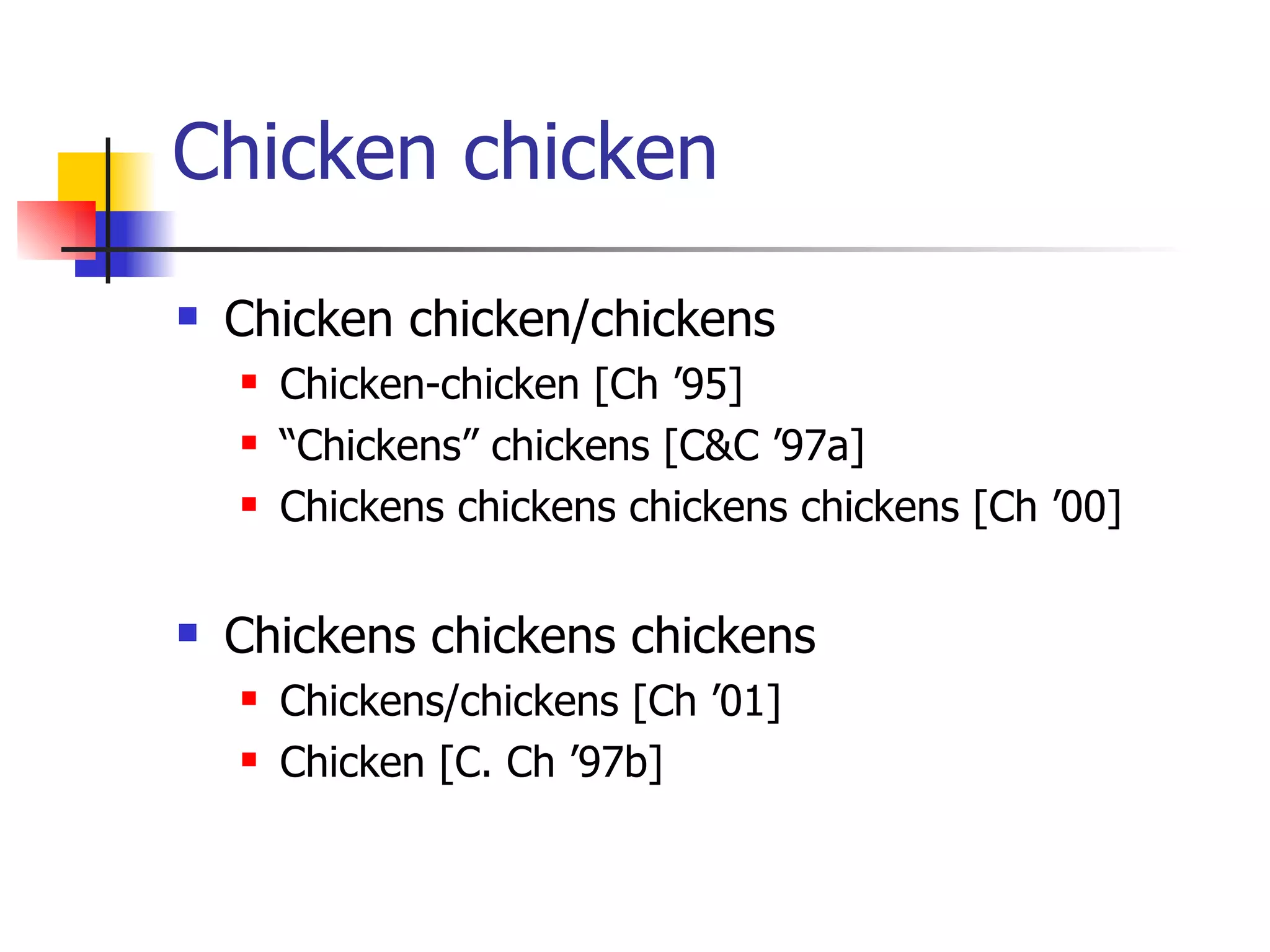 Chicken | PPT