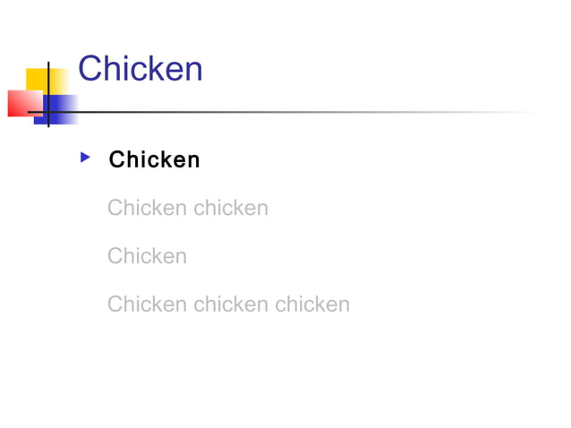 Chicken | PPT