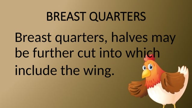 CHICKEN-CUTS. Classification, Types pptx | PPT