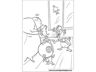 Chicken little Colouring Pages and Kids Colouring Activities | PPSX
