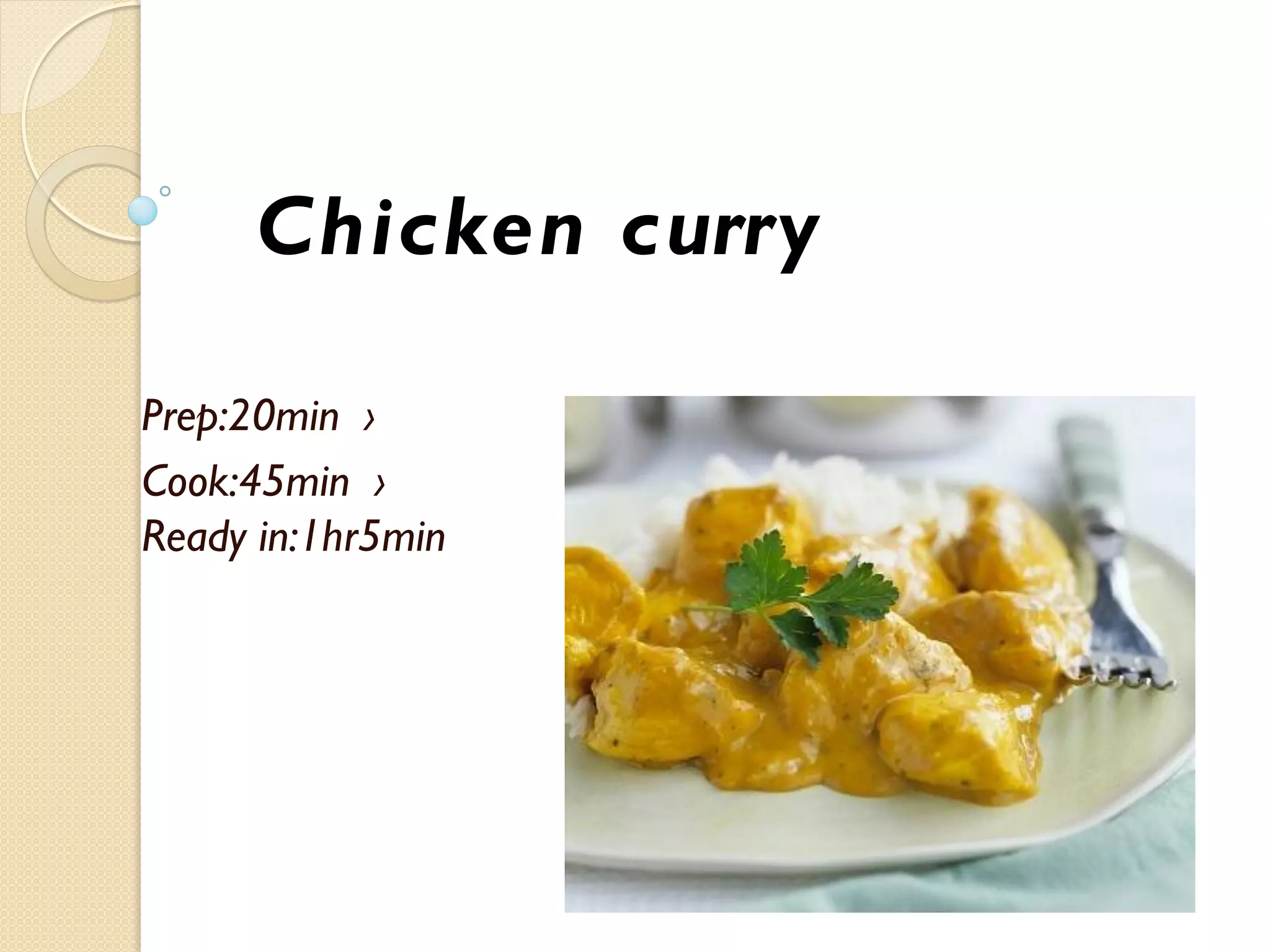 BILINGUAL PROJECT 1º ESO Chicken and curry | PDF