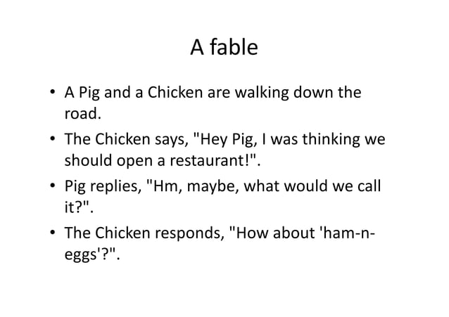 Chicken and the Pig Agile development project | PDF