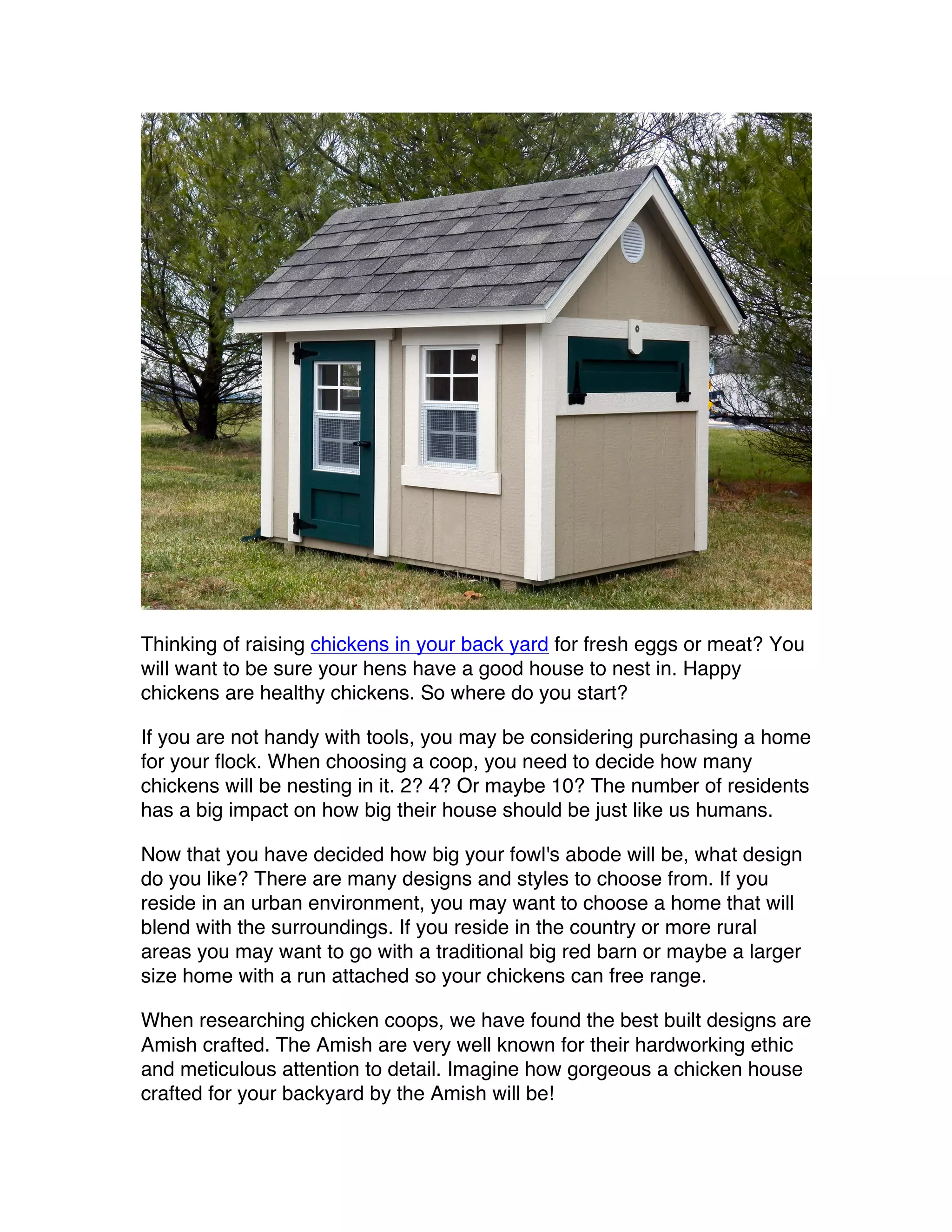 Chicken coop. | PDF