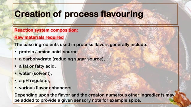 Chicken flavour maillard reaction | PPTX | Vegetarian Diets | Food & Drink