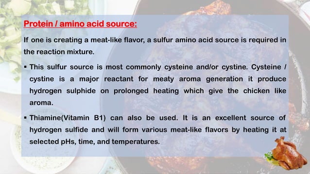 Chicken flavour maillard reaction | PPTX | Vegetarian Diets | Food & Drink