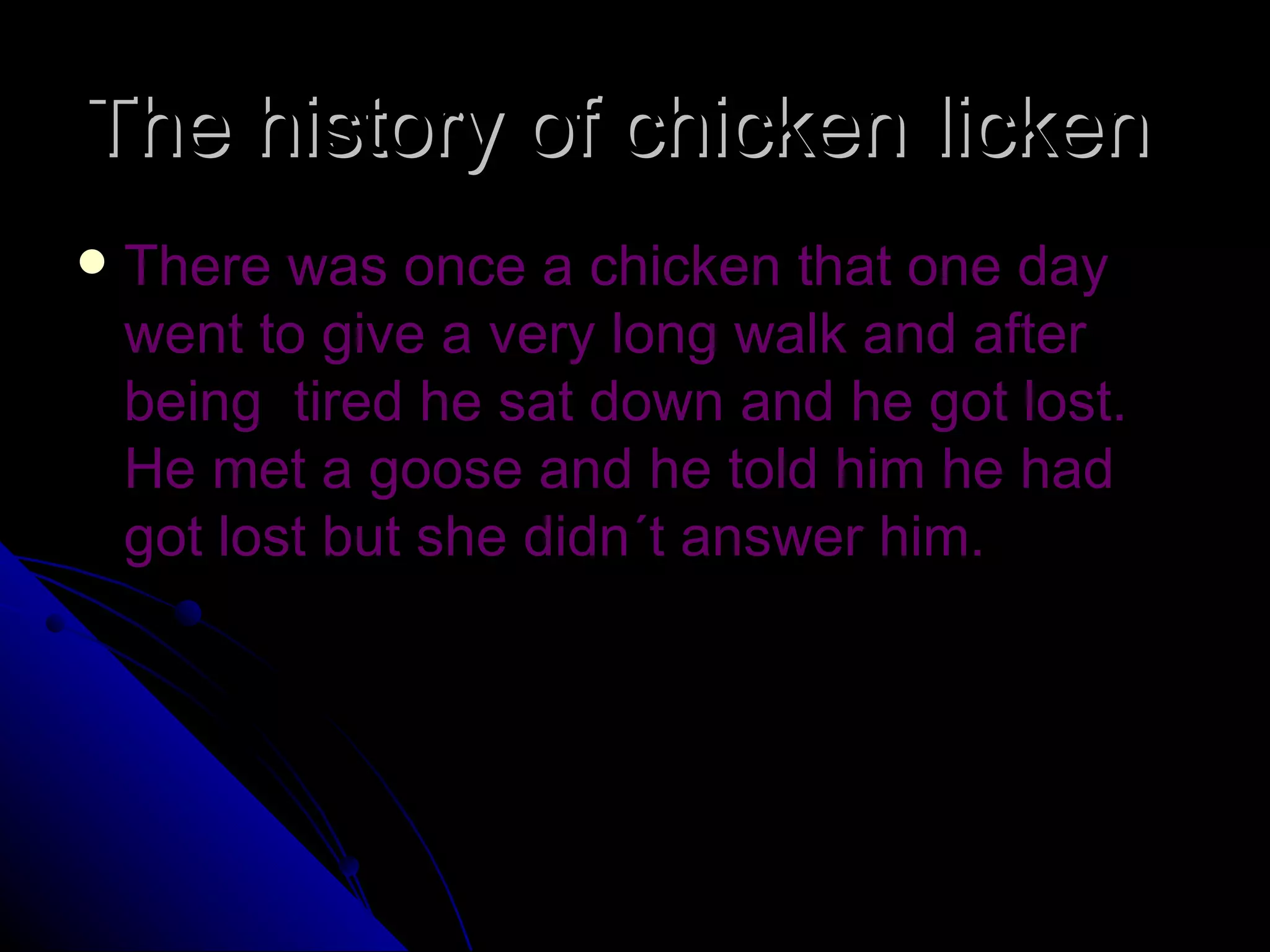 Chicken licken | PPT